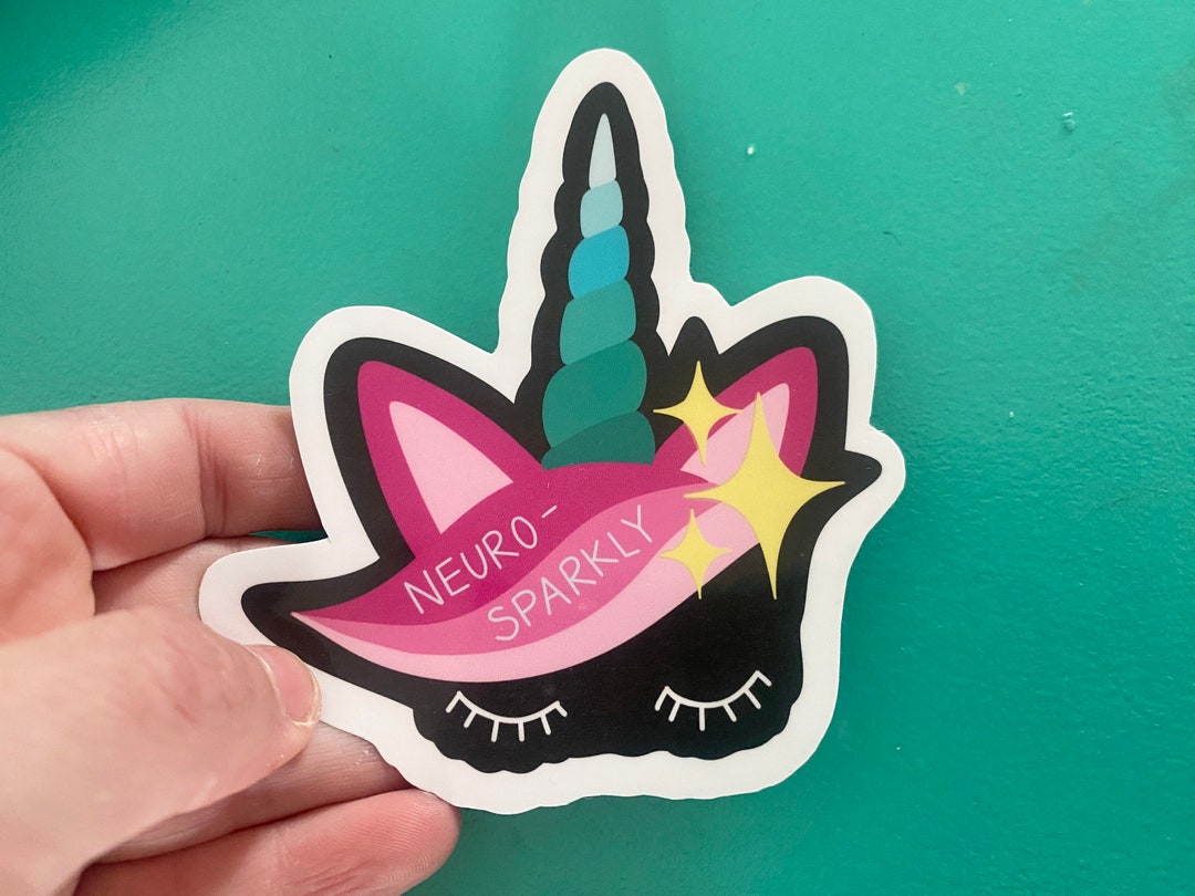 Neurosparkly Sticker, ADHD Sticker, Autism Unicorn Stickers ...