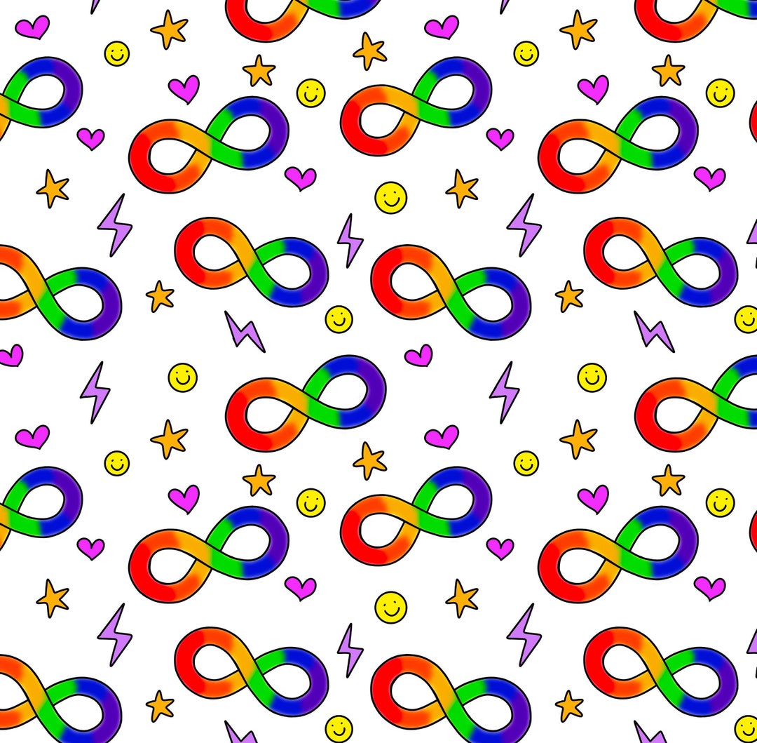 Autism Png Infinity Seamless Pattern Autism Awareness Png - Etsy