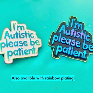 I'm Autistic Pin, Autism Aids, Autism Diagnosis Gift, Autistic Enamel ...
