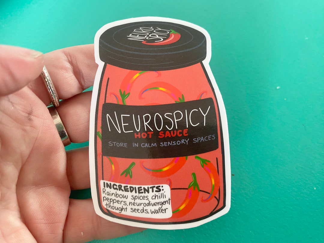 Neurospicy Sauce Sticker, ADHD Sticker, Neurodiversity Sticker ...