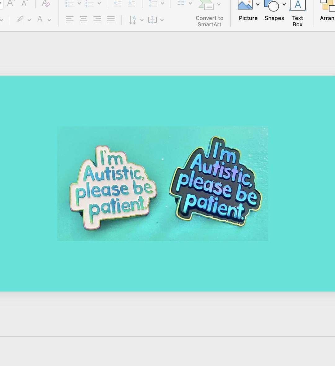 Autism Pin, I'm Autistic Please Be Patient Pins, Medical Tag Alert ...