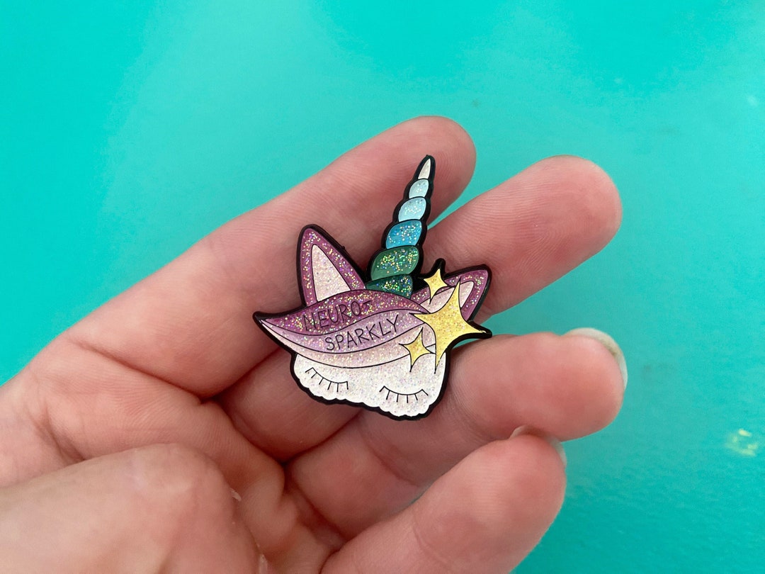 Neurosparkly Unicorn Enamel Pin, Neurodiversity, ADHD Gifts ...