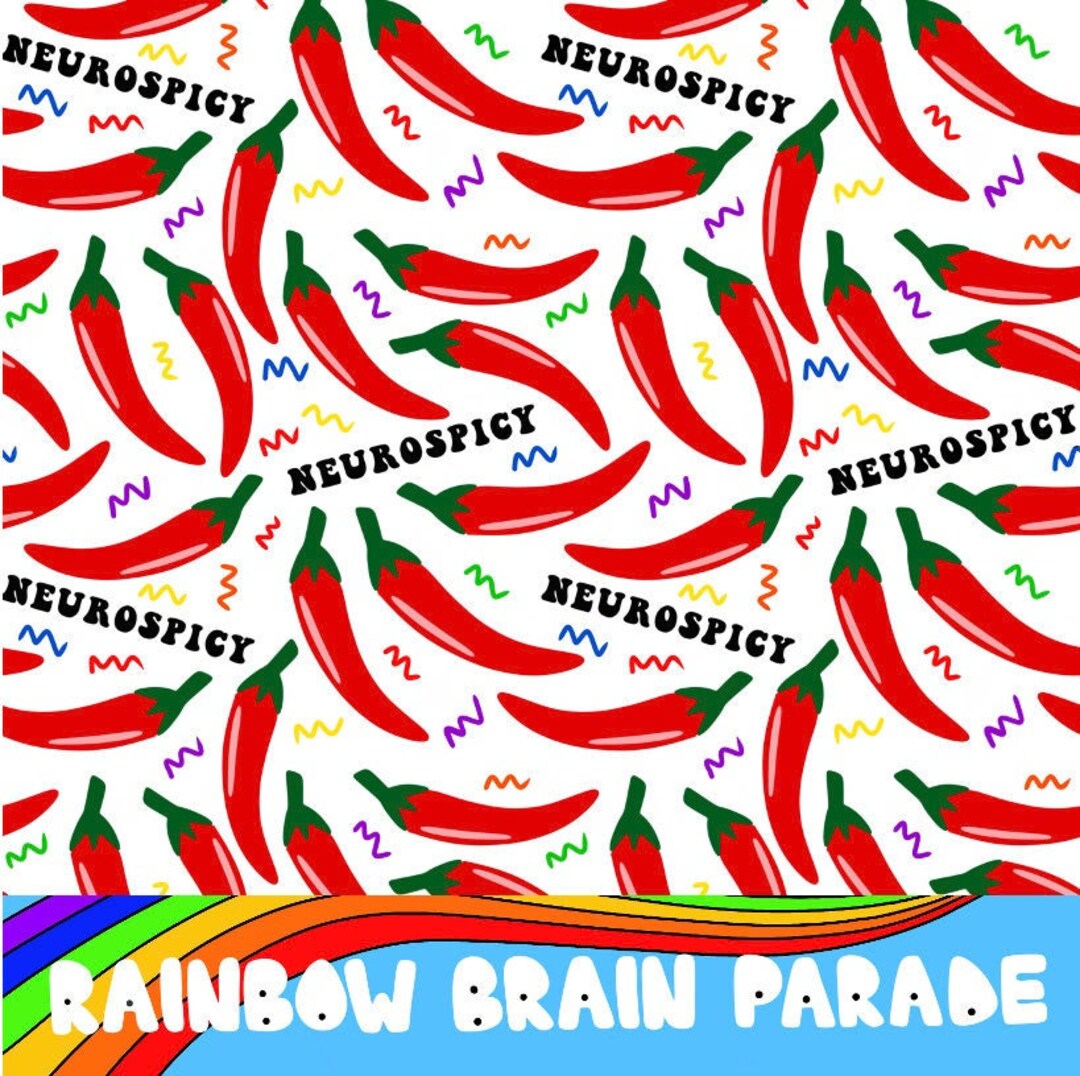 Autism Png, ADHD Png, Neurospicy Seamless Pattern, Neurospicy Png File ...