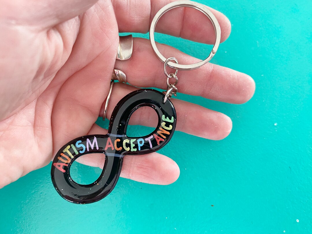 Autism Acceptance Keyring, Autism Month Merch Keychain, Autism Tag ...