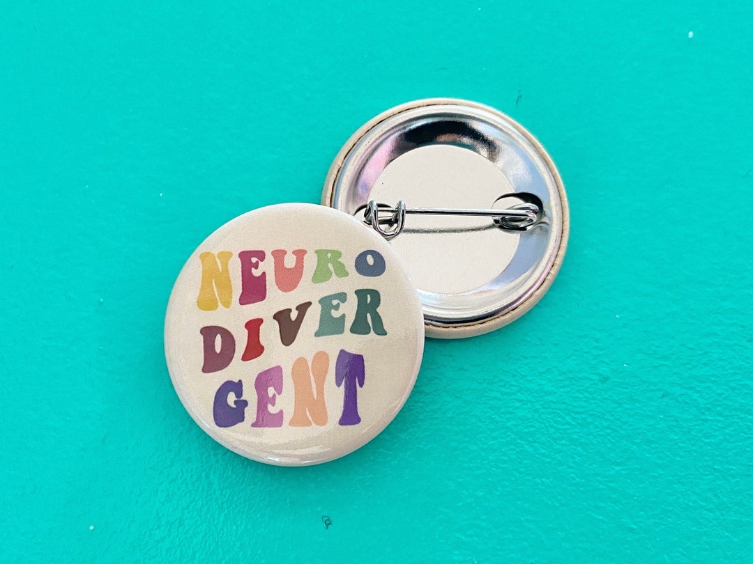 Neurodiversity Pin, Autism Pride Brooch, Neurodivergent Accessories ...