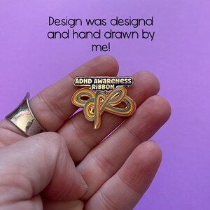 Funny ADHD Pride Pin, Neurodiversity Pin, Mental Health Pin, Disability ...