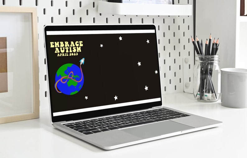 Autism Month Zoom Backgrounds Autism Awareness Png Autism - Etsy
