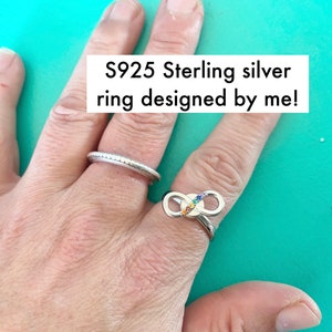 Autism Infinity Ring, ADHD Ring, Fidget Spinner Ring, Anxiety Spinning ...