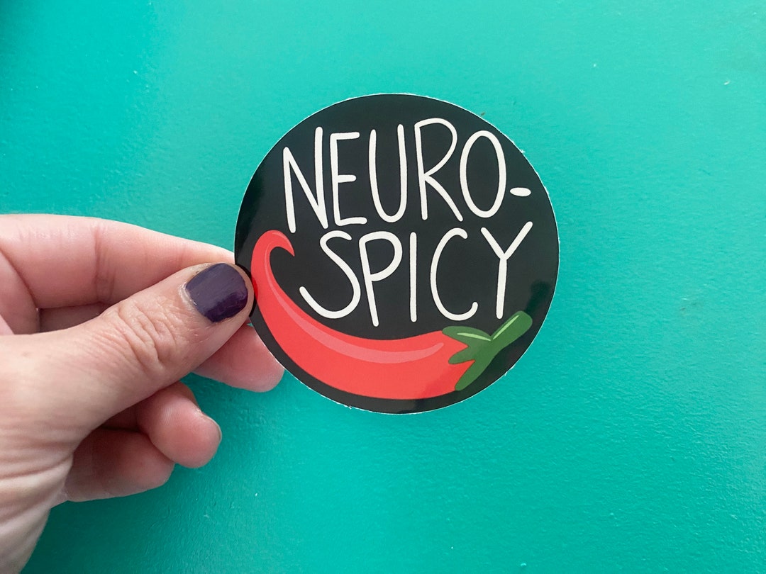 Neurospicy Sticker, ADHD Sticker, Neurodiversity Sticker ...