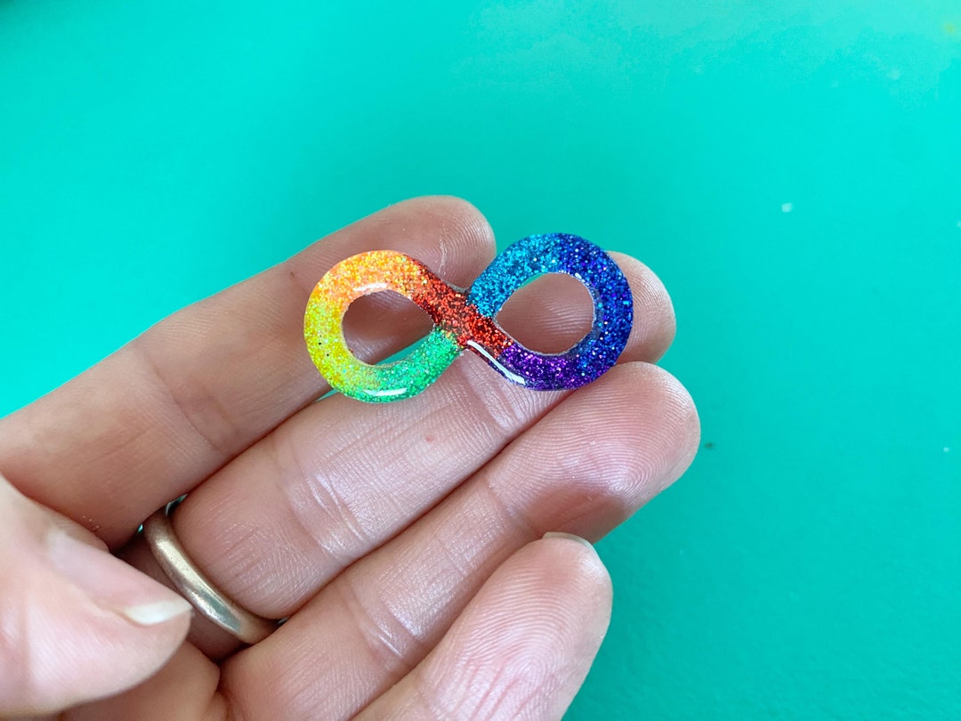 Autism Infinity Pin, Rainbow, ADHD Pin, Neurodiversity Pin, Autistic ...