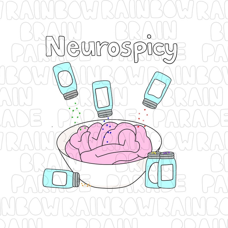 Neurospicy Png File Autism Awareness Png ADHD Png - Etsy