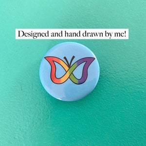 ADHD Awareness Pin, Neurodiversity Rainbow Butterfly, 1.25 Inch - Etsy