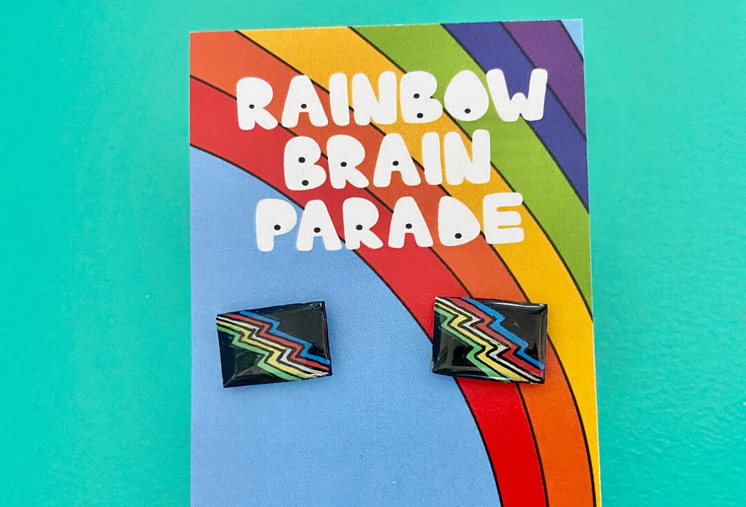 Disability Pride Flag Studs, ADHD Pride Earrings, Autism Pride ...