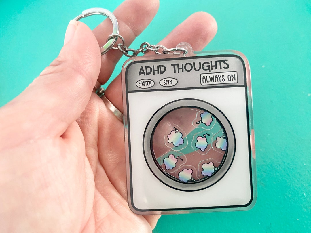 ADHD Toys for Adults, Shaker Keychain, Sensory Charm Stim Keyring ADHD ...