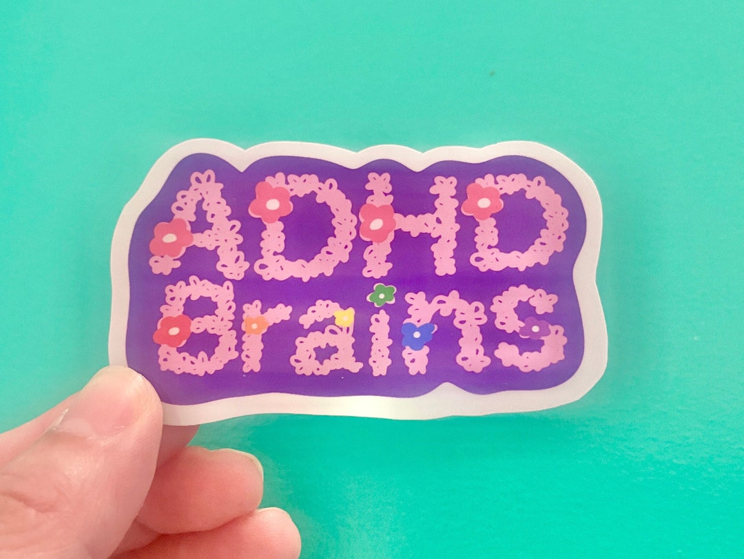 ADHD Sticker, Neurodiverse Sticker, ADHD Gifts, Psychology Stickers ...