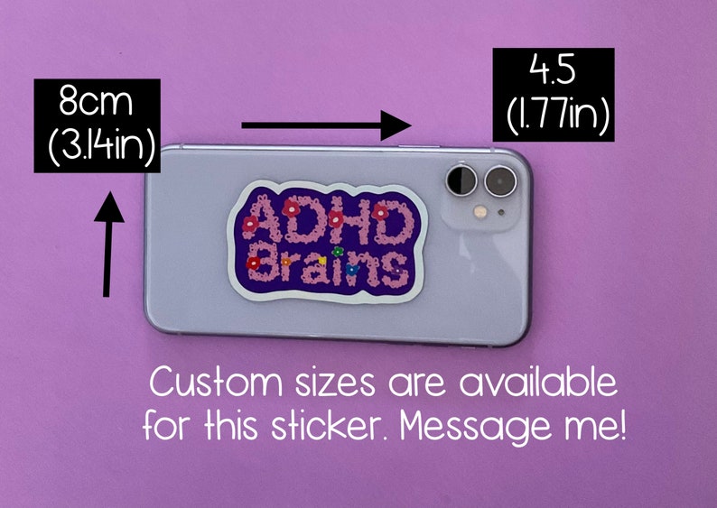 ADHD Brains Sticker, Neurodiversity Pride Decor - Etsy