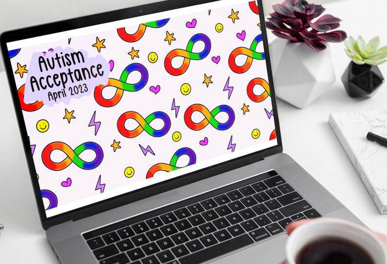 Autism Month Zoom Backgrounds Autism Awareness Png Autism - Etsy
