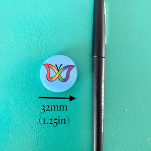 ADHD Awareness Pin, Neurodiversity Rainbow Butterfly, 1.25 Inch - Etsy