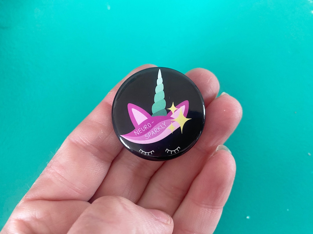 Neurodiversity Pin, Neurosparkly Pin, ADHD Pin, Autism Pins, Autistic ...
