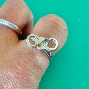 Autism Infinity Ring, ADHD Ring, Fidget Spinner Ring, Anxiety Spinning ...