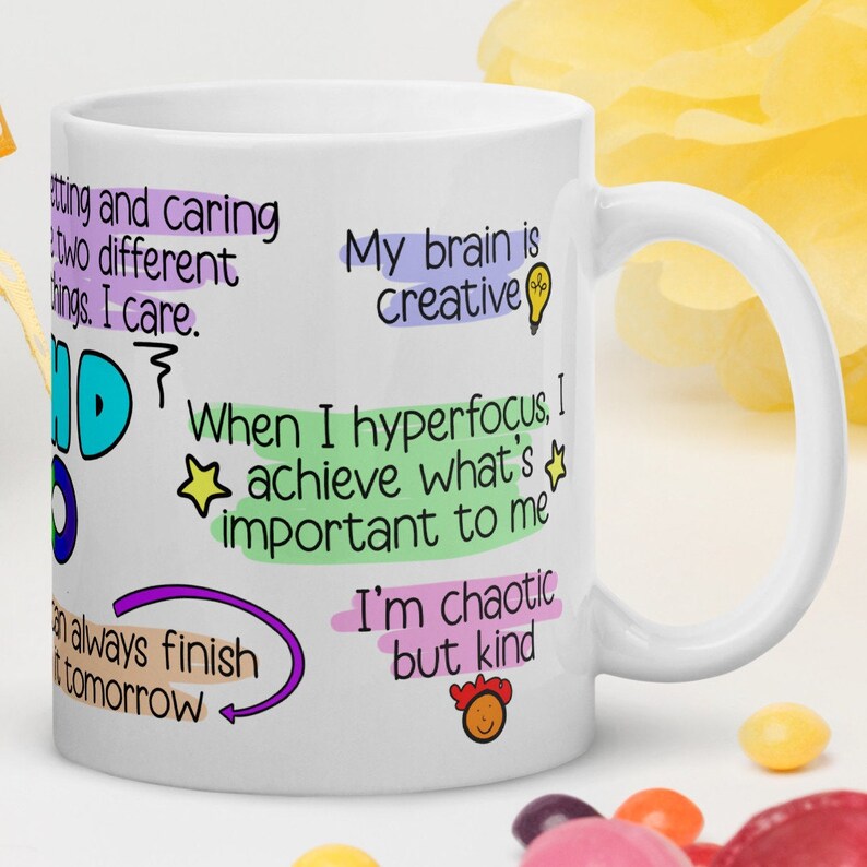 ADHD Mug Custom Affirmation ADHD Gifts ADHD Awareness - Etsy