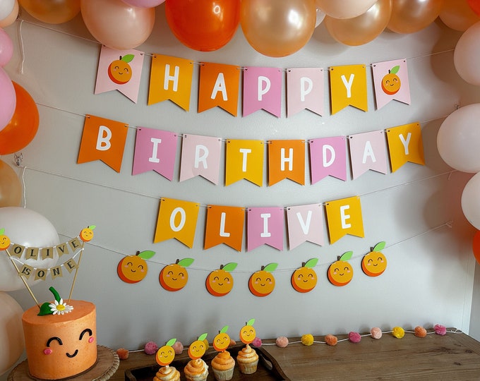 Little Cute Birthday Banner Little Cutie Party Little Cutie Decor ...