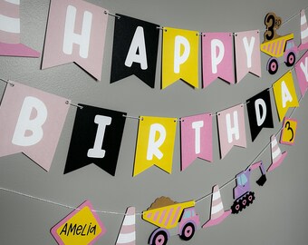 Girly Construction Porta Potty Sign Pink Construction Party - Etsy