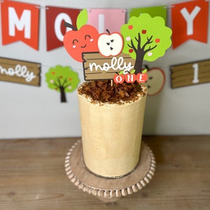 Apple Birthday Cake Topper - Apple Cake Topper - Apple of My Eye ...