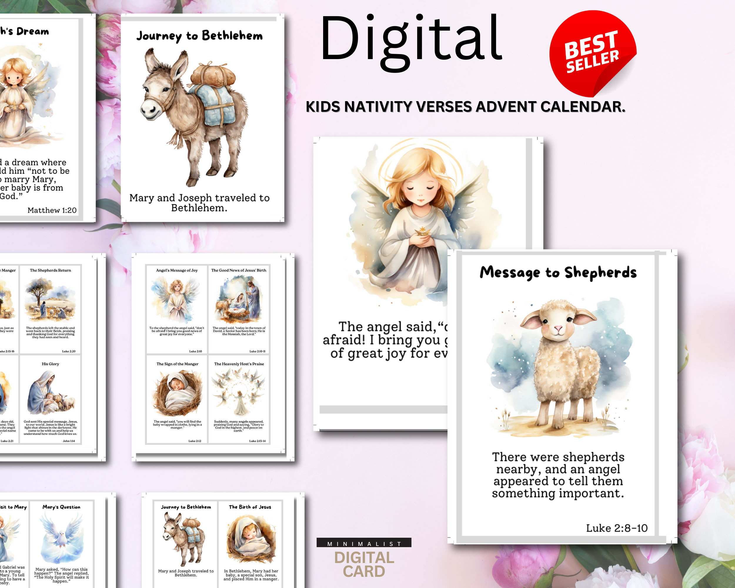Prayer Cards for Kids, Flashcards Bible Verses, Memory Verse Cards ...
