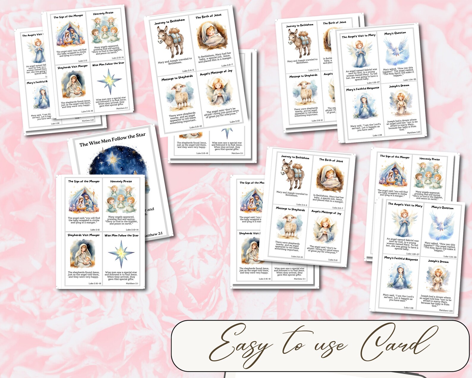 Prayer Cards for Kids, Flashcards Bible Verses, Memory Verse Cards ...