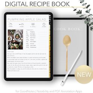 Digital Recipe Book, Goodnotes Recipes, Digital Planner for Ipad ...