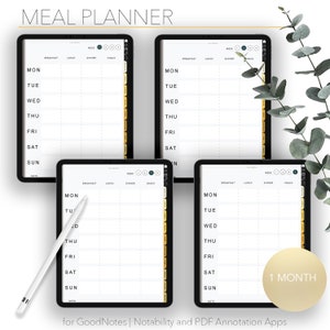 Digital Recipe Book, Goodnotes Recipes, Digital Planner for Ipad ...