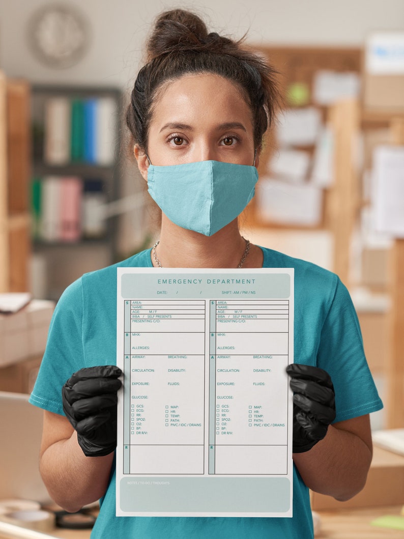 Emergency Nurse Handover Template, Template, Digital Download, Nursing ...