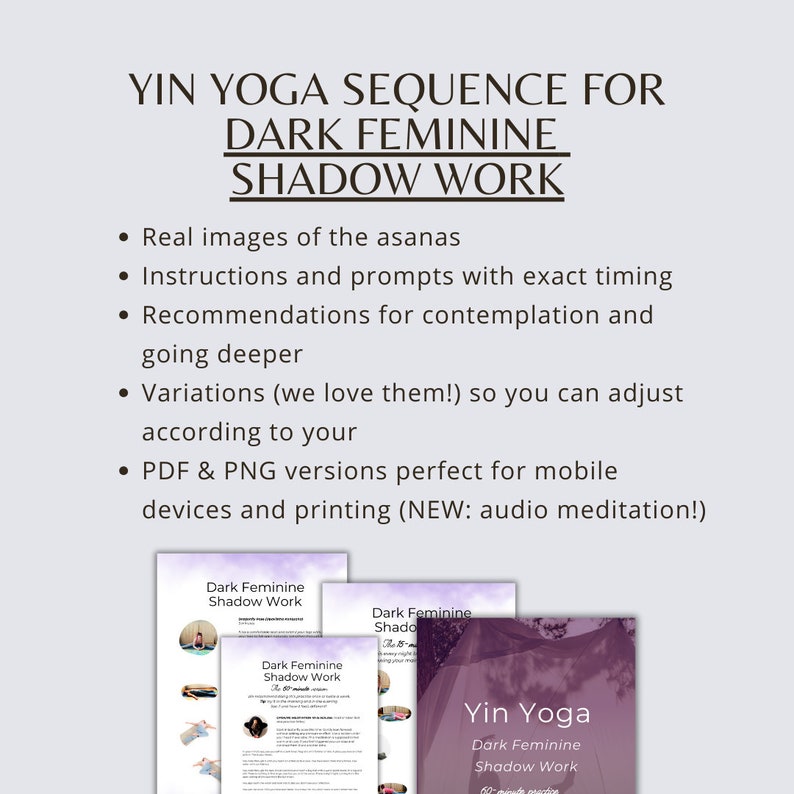 Yin Yoga Sequence: Dark Feminine Shadow Work, Yin Yoga Meditation Audio ... Yin Yoga Sequence: Dark Feminine Shadow Work, Yin Yoga Meditation Audio ...