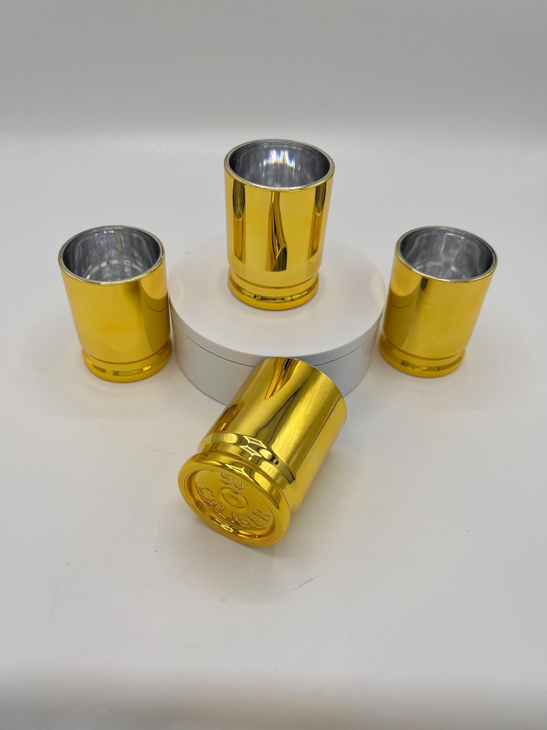 Shotgun Shell Shot Glass! 50 Caliber Gold Shot Glass | Can Be ...