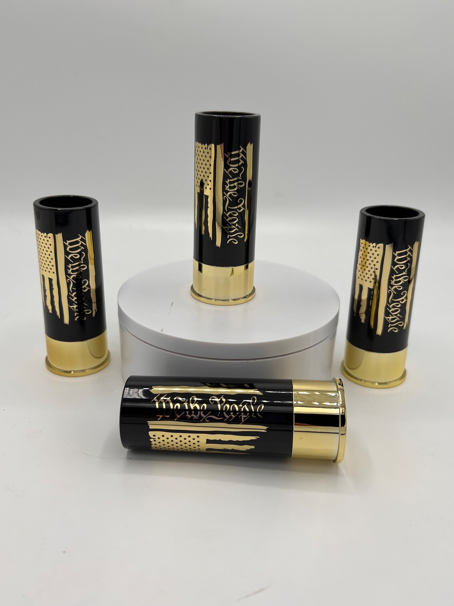 Shotgun Shell Shot Glass! 12 Gage Black Shot Glass | American Flag in ...