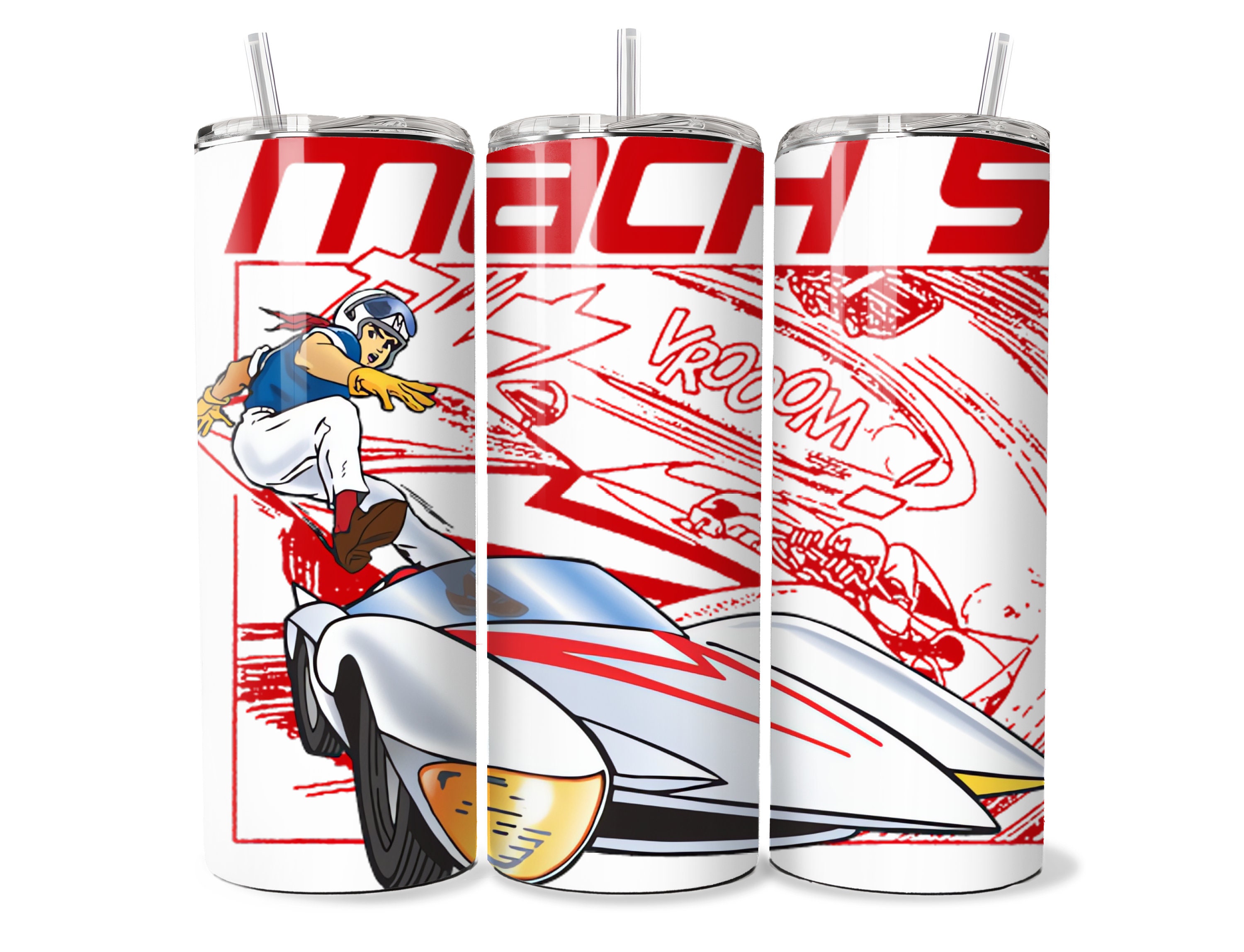 Speed Racer Mach 5 1967-1968 Cartoon | 20 Oz Tumbler With - Etsy