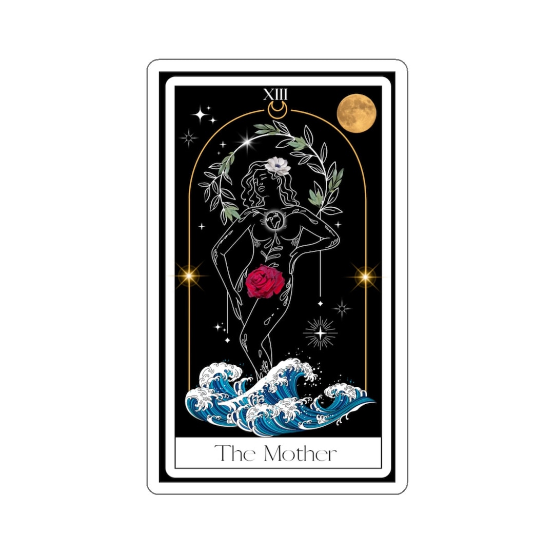 The Mother Tarot Card Sticker, Gift for Moms and Witches, Kiss Cut ...