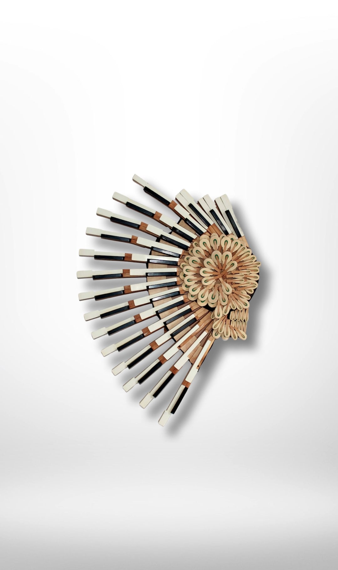 Piano Art Indian Head Piece - Piano Keys & Hammers - Etsy