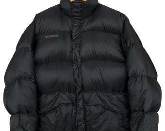 Vintage Columbia Puffer Jacket Columbia Small Logo Black Vintage Columbia Puffer Jacket Columbia Small Logo Black