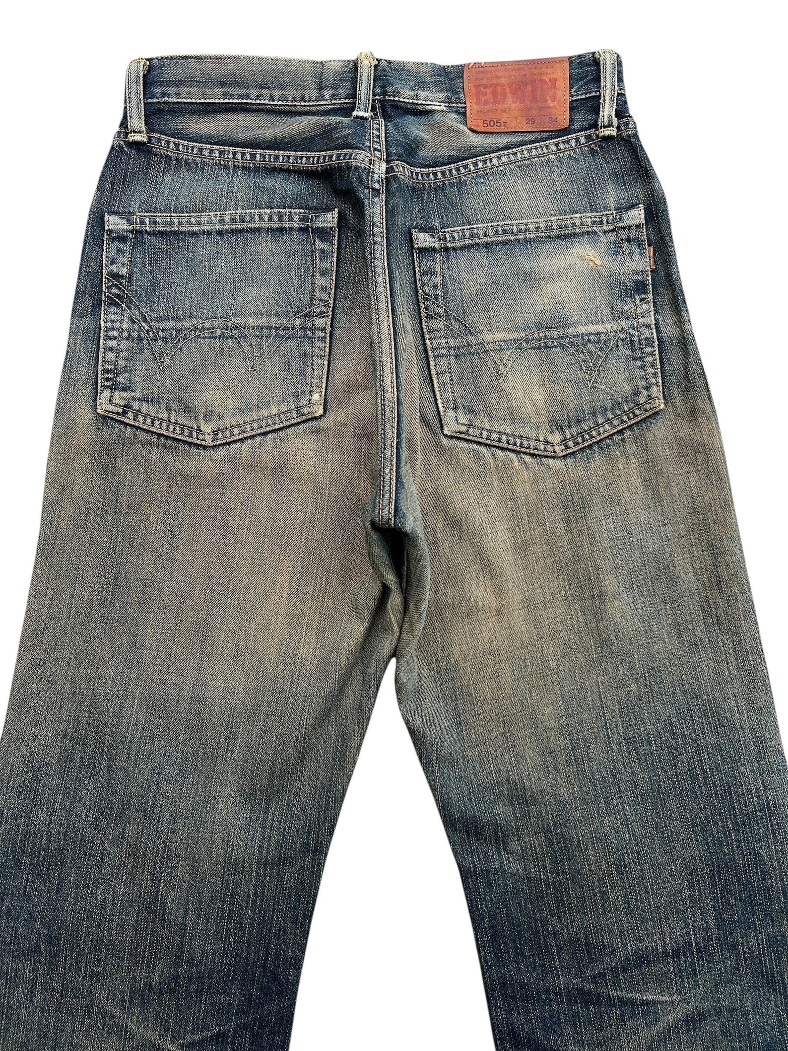 Vintage Edwin 505Z Japan Selvedge Denim Jeans Edwin Distressed Selvedge ...