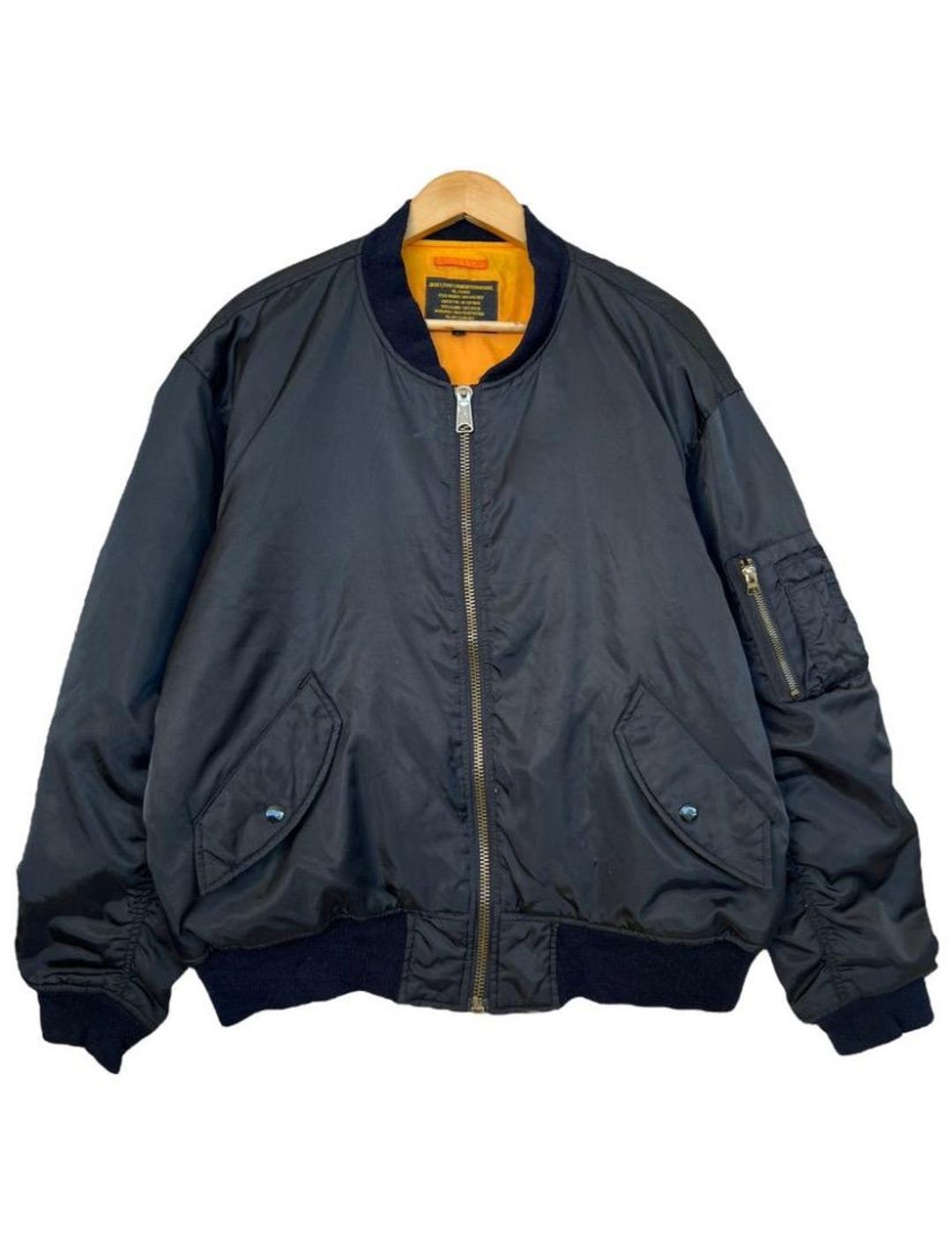 Vintage MA-1 Flyr's Man Intermediate Bomber Jacket Retro Jacket Tactical Military Aviation Nylon ...