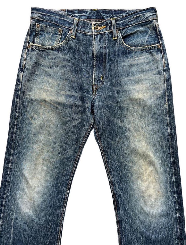 Vintage Edwin 505zx Japan Selvedge Denim Jeans Edwin Distressed ...