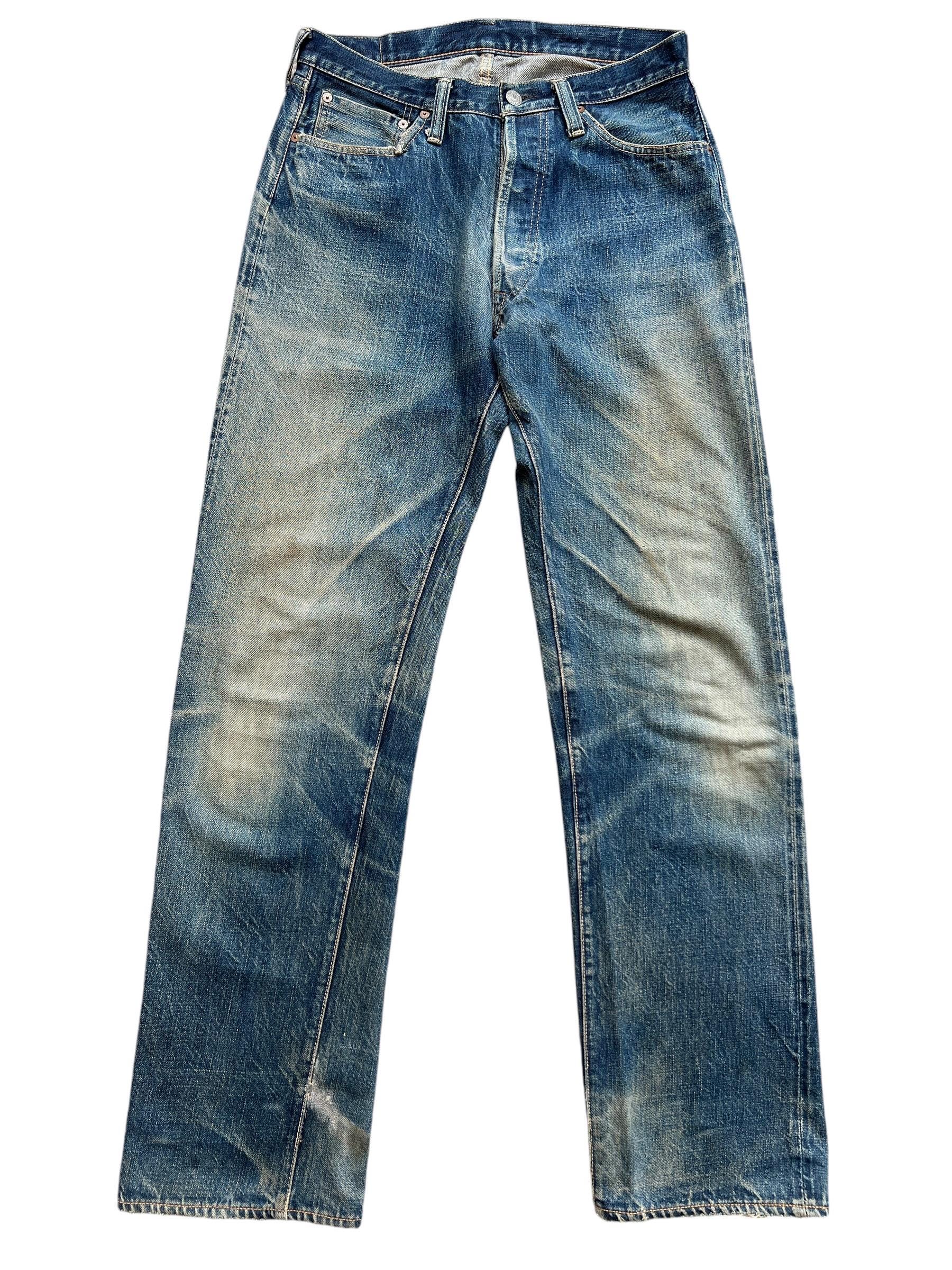 Vintage 90s Fullcount Japan Selvedge Denim Jeans Full Count Distressed ...