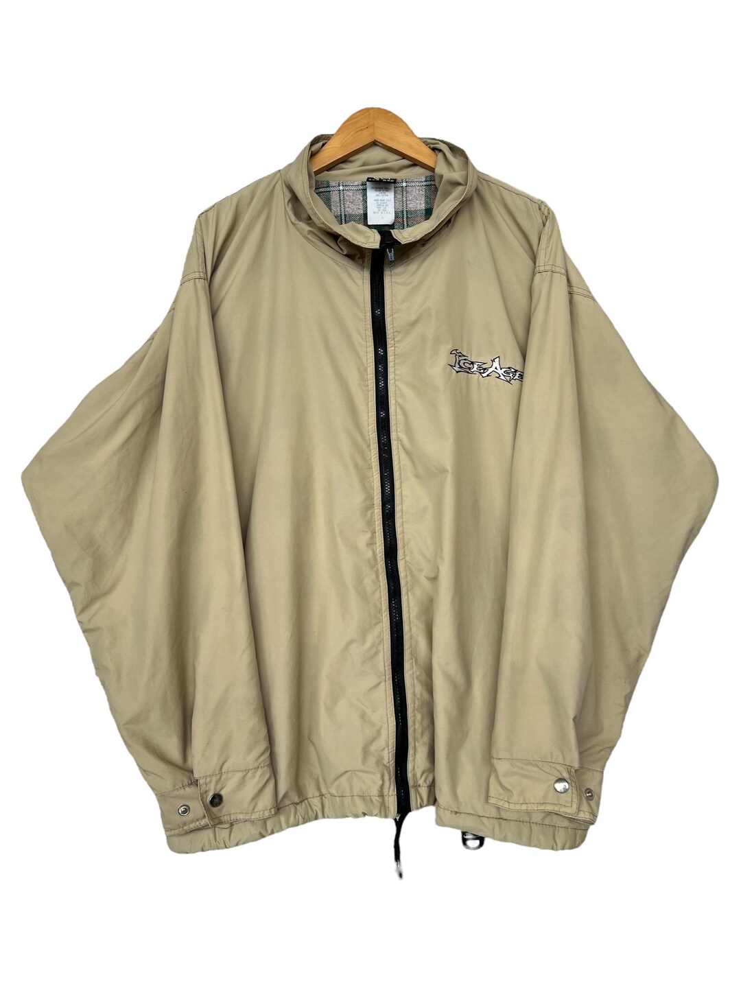 Vintage 90s Ice Aged Jacket Vintage Ice Aged Embroidered Beige Light ...