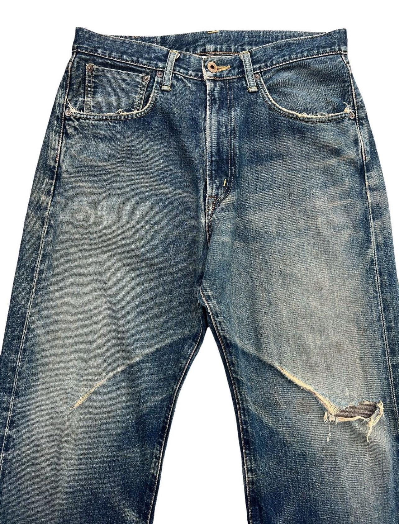 Vintage Edwin 505 Japan Selvedge Denim Jeans Edwin Distressed Selvedge ...