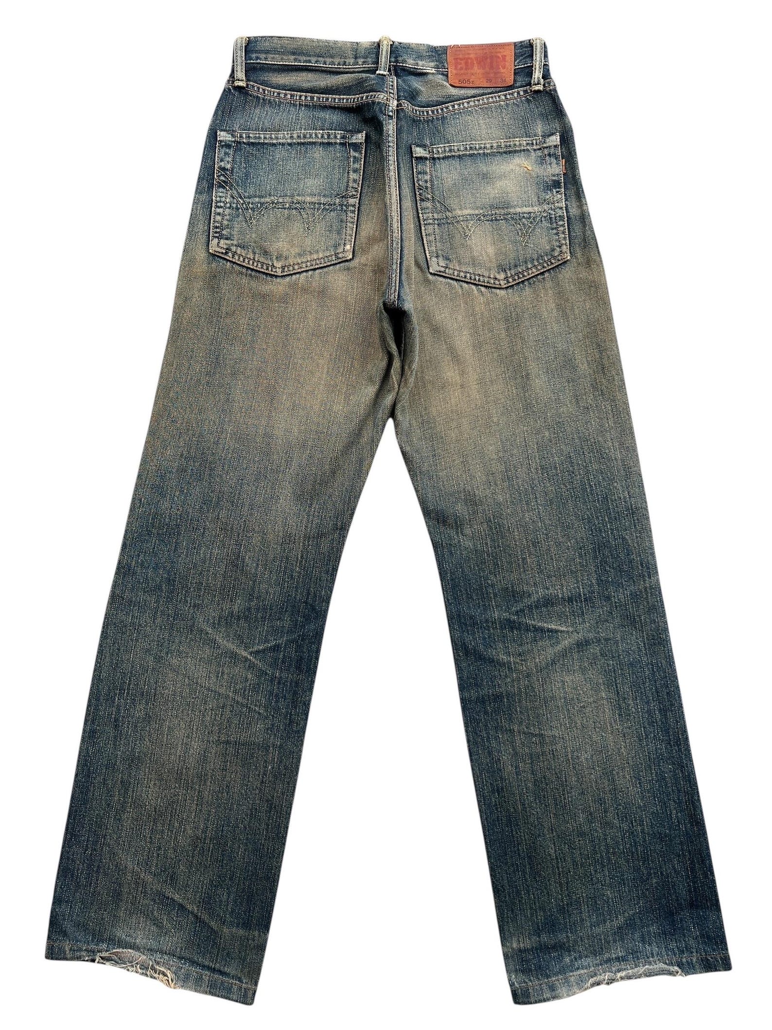Vintage Edwin 505Z Japan Selvedge Denim Jeans Edwin Distressed Selvedge ...