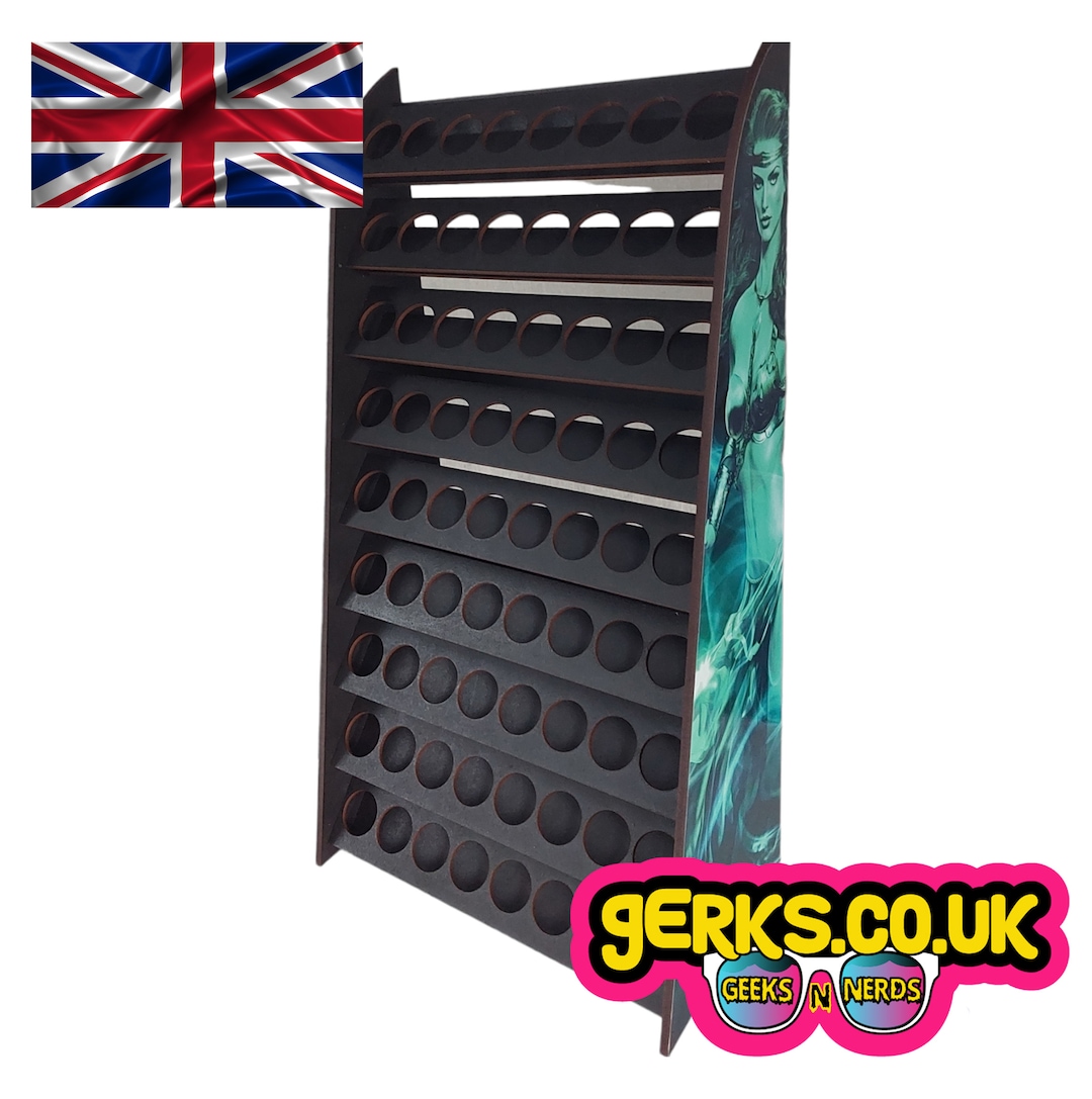 Paint Rack Stand for Citadel Paints 33.5mm Holes Painted Finished Holds ...