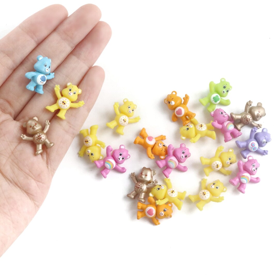 0.7 Tiny Care Bears Figures Dollhouse Miniature Care Bear Figure Mini Carebears Collection - Etsy