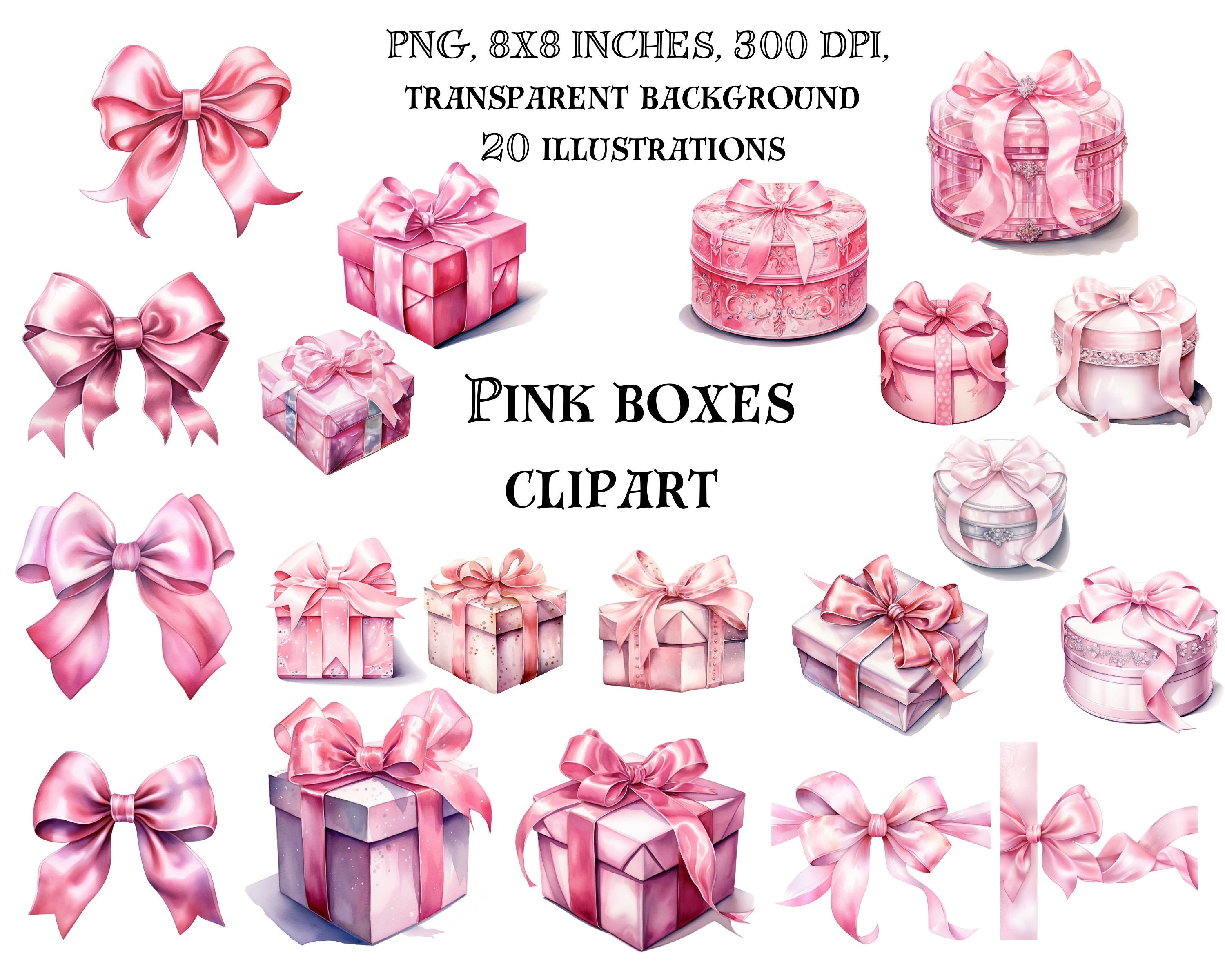 Gift Box Clipart Pink